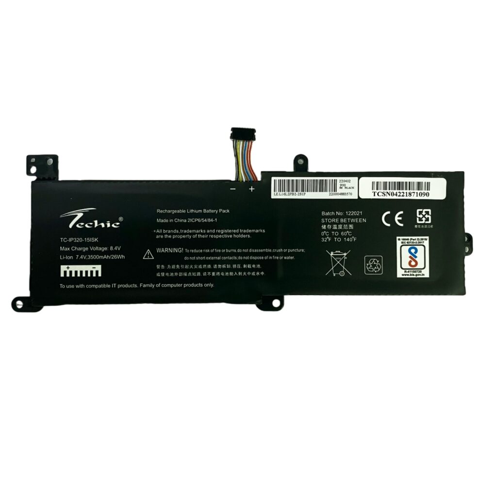 Techie Battery For Lenovo L16C2PB1 - L16C2PB2 IdeaPad IP320-15ISK, 320 ...
