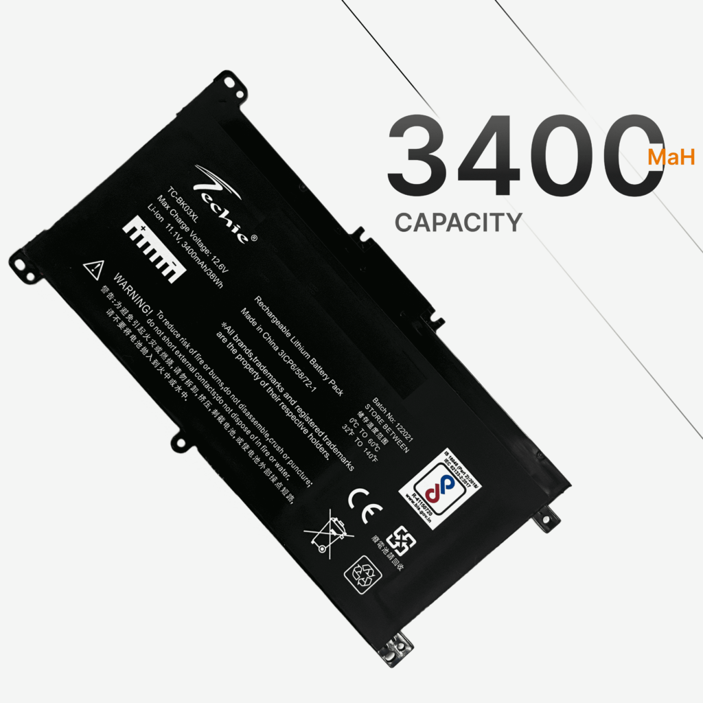 Techie Compatible Battery For HP BK03XL - HSTNN-LB7S, Pavilion X360 14 ...