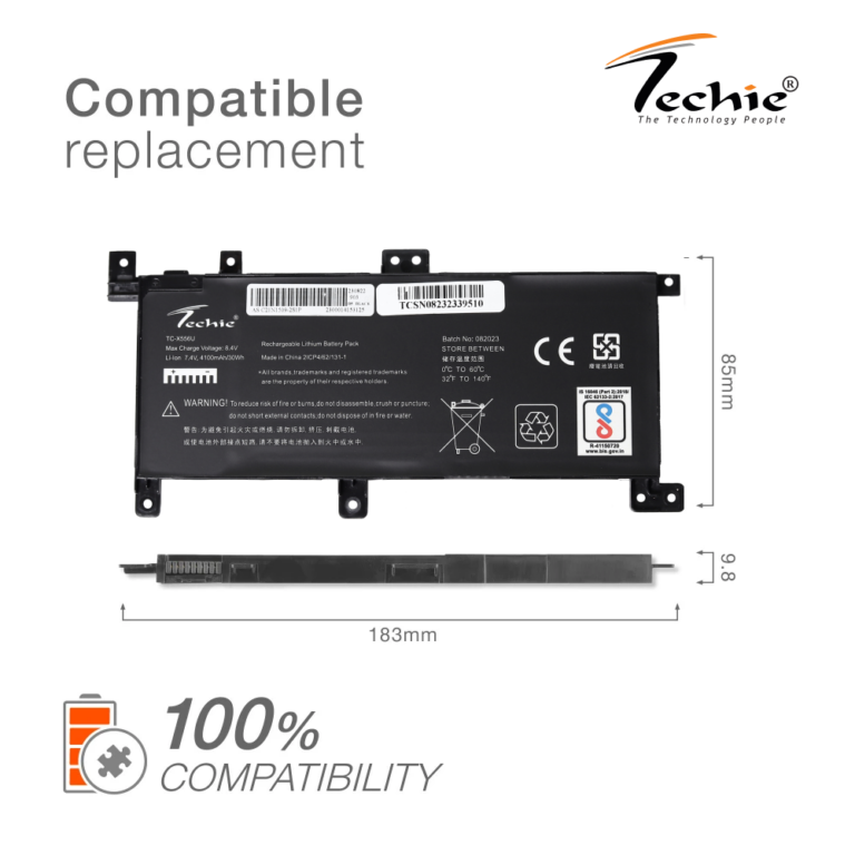 Laptop Battery For ASUS X556 - C21N1509, X556UA, F556U, K556 Laptop ...