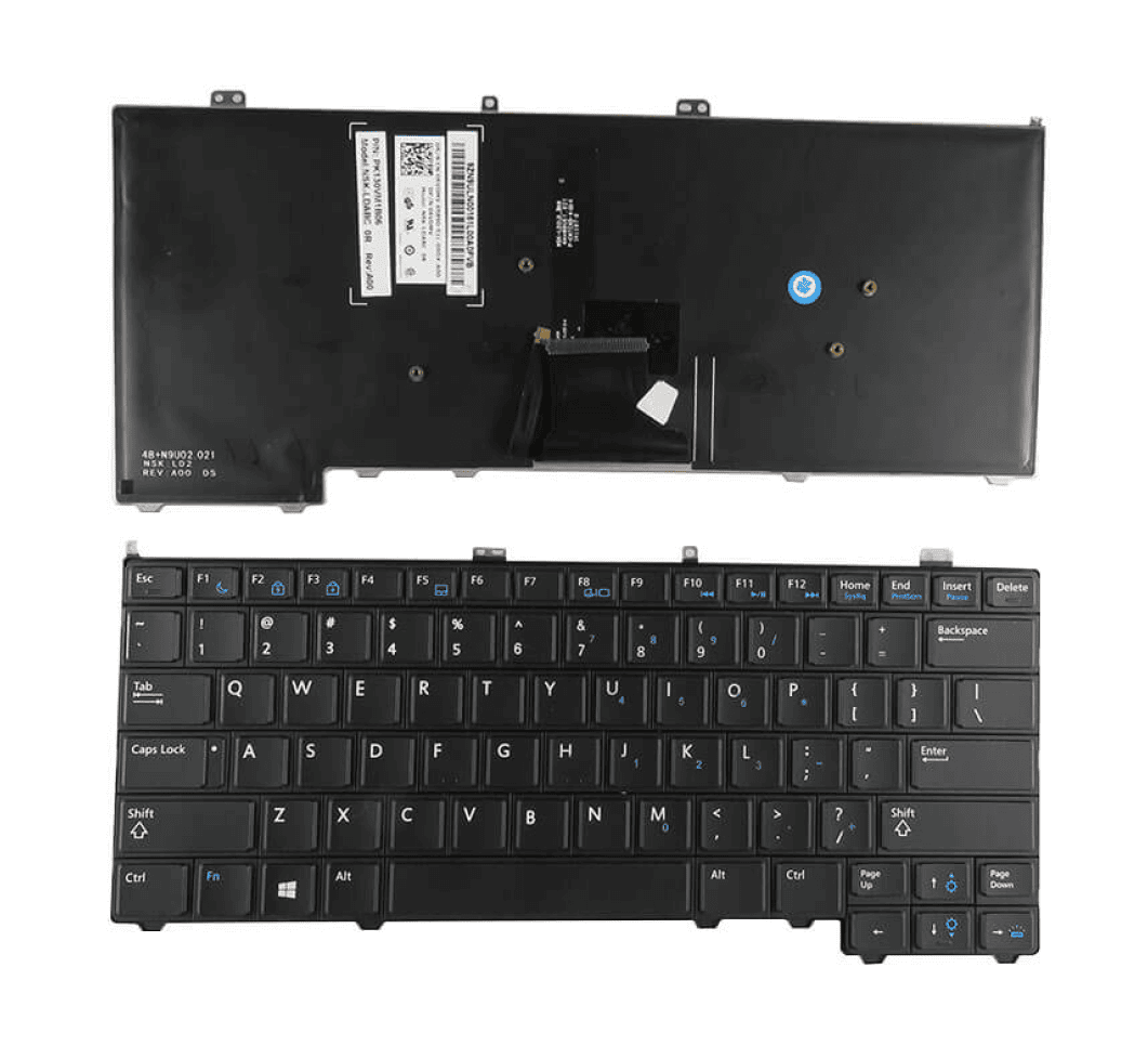 Techie Laptop Keyboard For Dell Latitude E7240, E7440, E7420D, 05KFMV ...