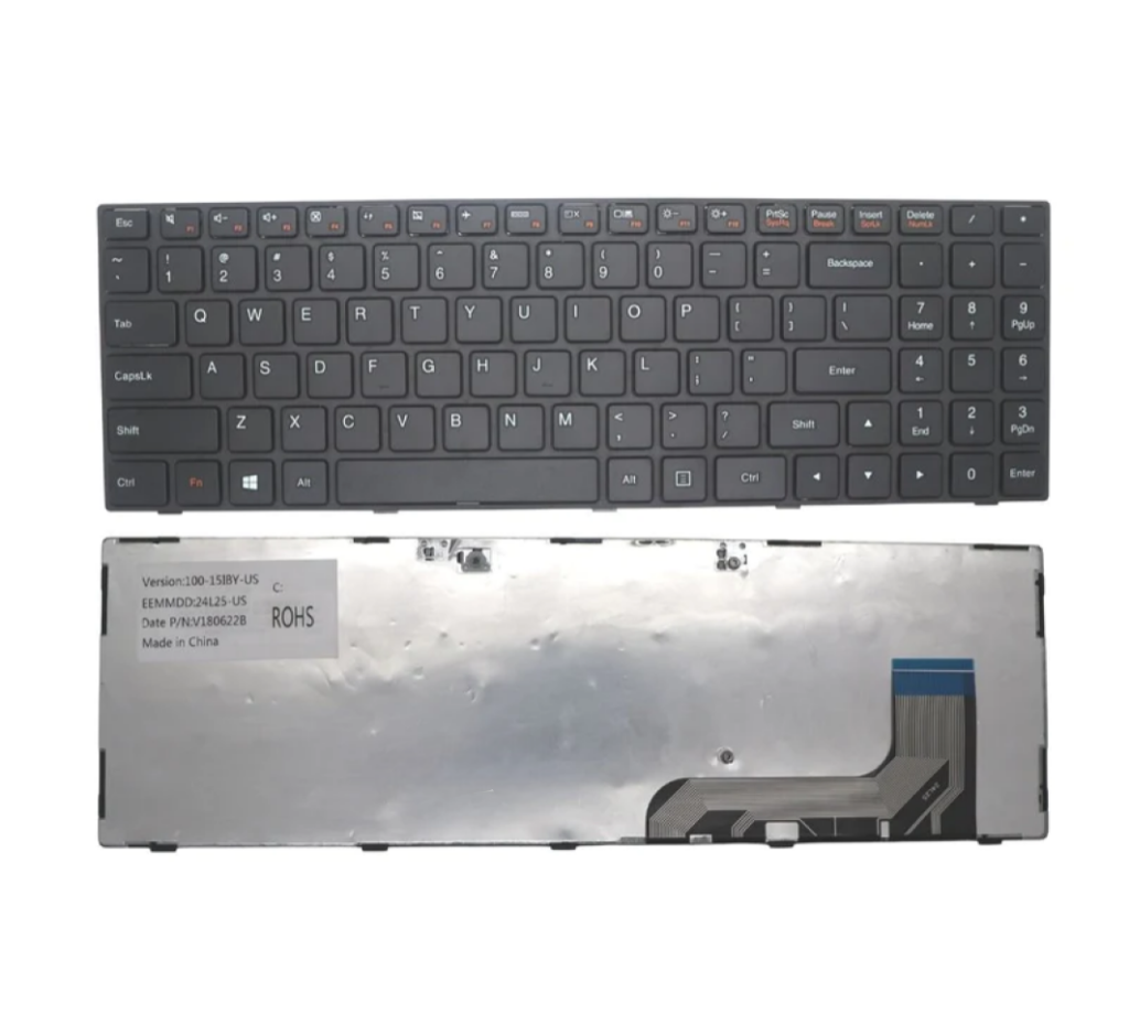 Techie Laptop Keyboard For Lenovo IdeaPad 100-15IBY, 80MJ 100-15, 100 ...