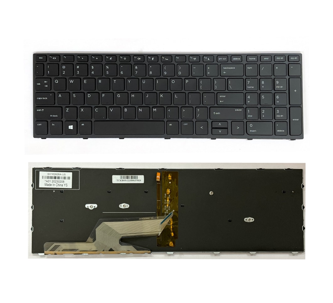 Techie Laptop Keyboard For HP ProBook 440 G5, L01071-001, 440 G6, 430 ...