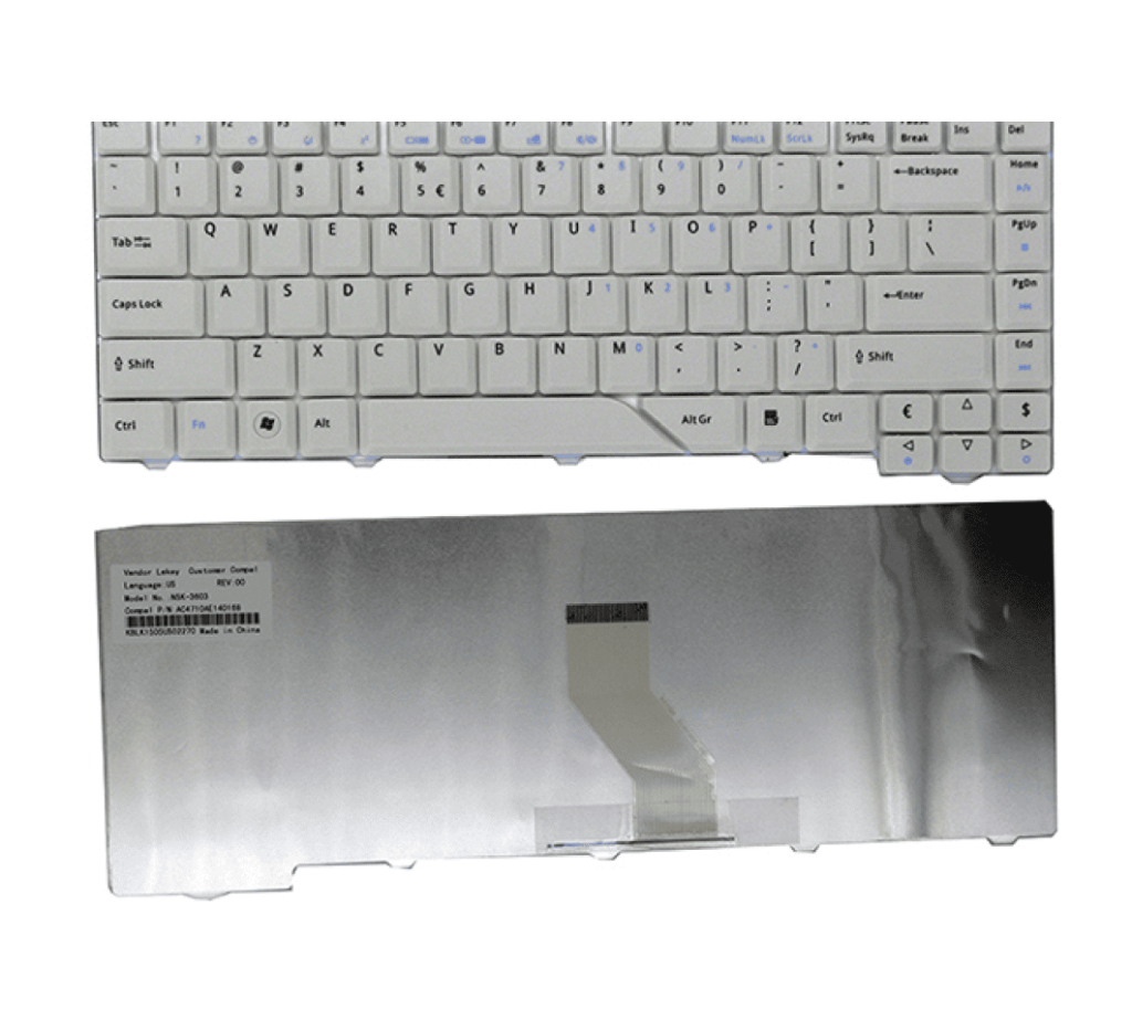 Techie Laptop Keyboard For Acer Aspire 4710, V072146AK1, 4520, 4910 ...