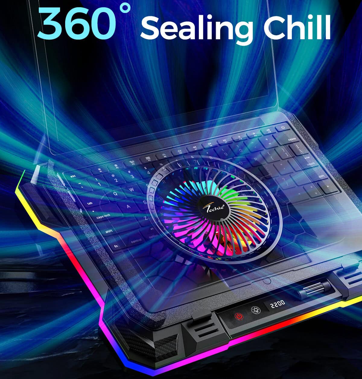 Techie TurboCooler 360° Laptop Cooling Pad. - Techie Store