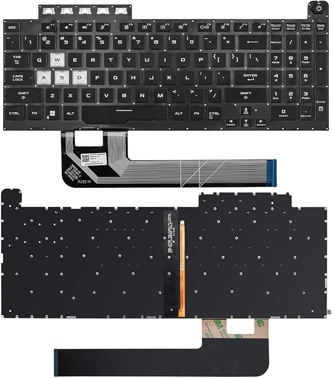 Techie Laptop Keyboard For Asus TUF Gaming F15 FX506, FX506U, FX506II, F17 FX706, FX706L Series ...